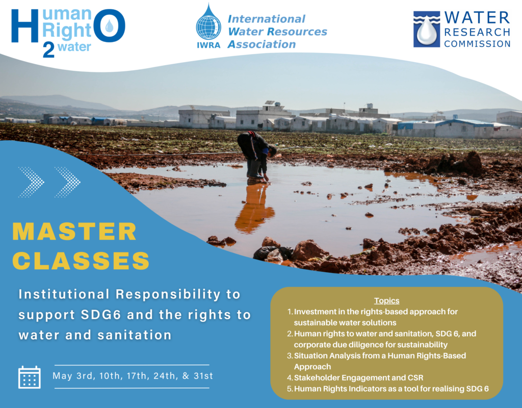 Master Classes 2023 – International Water Resources Association