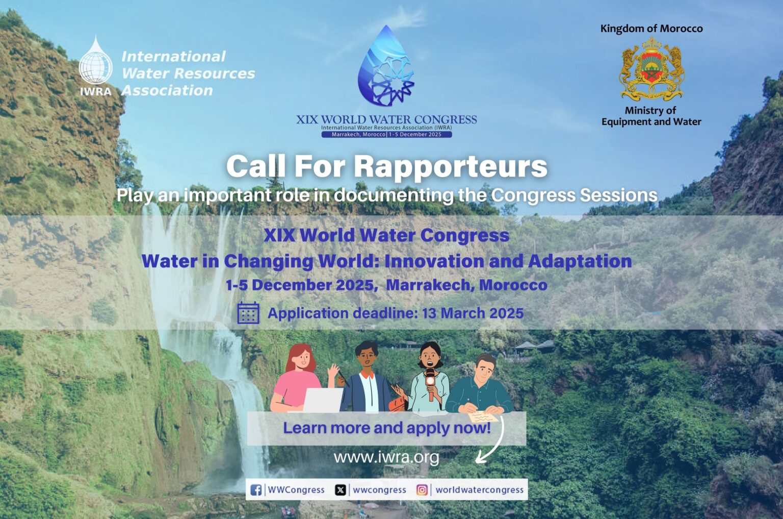 Call for Rapporteurs – XIX World Water Congress – International Water ...